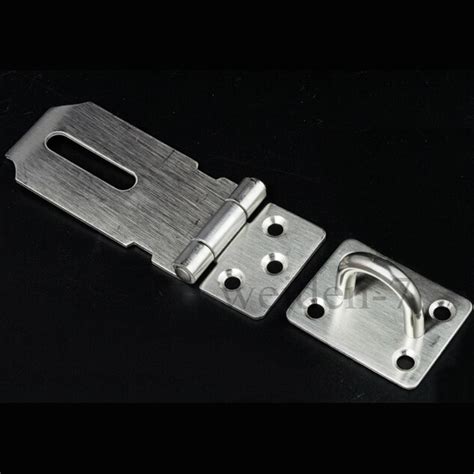 Stainless Steel Hasp Staple Safety Door Bolt Latch Grandado