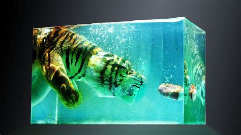 How To Make A Tiger Underwater Diorama Polymer Clay Epoxy Resin