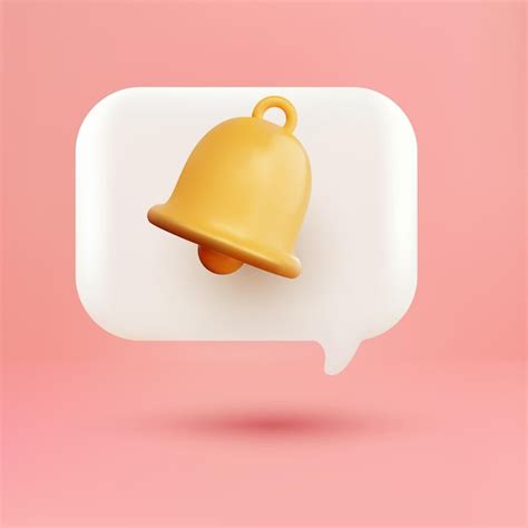 Premium Vector Notification Chat Bubble Chat With Bell 3d