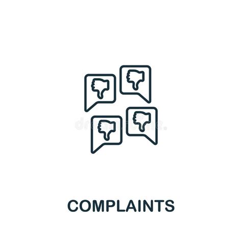 Complaints Icon Monochrome Simple Customer Relationship Icon For Templates Web Design And
