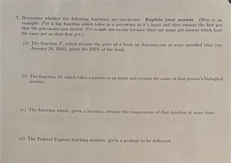 Solved 5. Determine whether the following functions are | Chegg.com