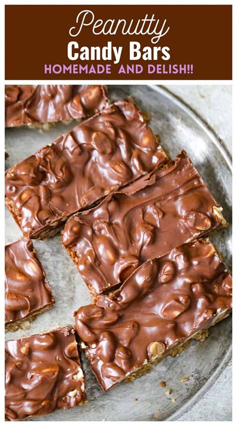 Peanutty Candy Bars Recipe Chewy Oatmeal Bars Best Chocolate