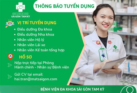 ThÔng BÁo TuyỂn DỤng ThÁng 9 2022 Bệnh Viện Đa Khoa Sài Gòn Tam Kỳ