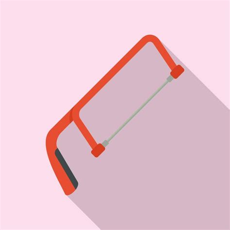 Premium Vector Hand Hacksaw Icon Flat Illustration Of Hand Hacksaw