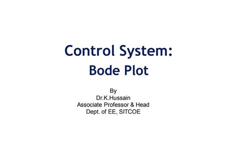 Bode Plot Notes Step By Step Pdf