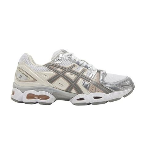 Asics Gel Nimbus 9 White Oatmeal 1202a278 104 Solesense