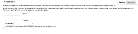 Solved Q1 This Question Asks You To Write The Code Sql