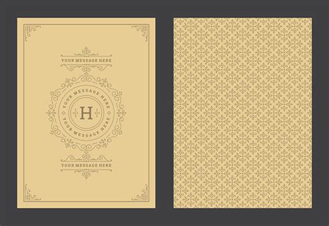 빈티지 장식 인사말 카드 캘리모트 화려한 소용돌이와 비네팅 프레임 디자인 벡터 템플릿 가리기에 대한 스톡 벡터 아트 및 기타 이미지 가리기 골동품 금선세공 Istock