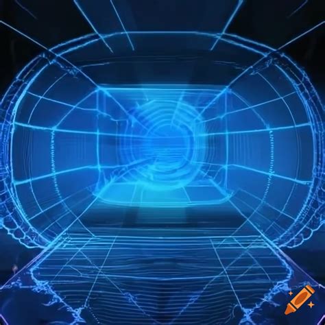 Blue Hologram Screen Cgi Rendering On Craiyon