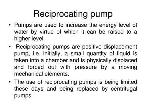 PPT - Reciprocating pump PowerPoint Presentation - ID:5856613