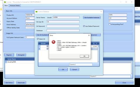 Pos35fnb Unable Register Account Book At Autocount Server Autocount Resource Center