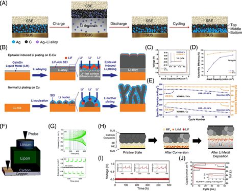 A Schematic Of Li Platingstripping On The Current Collector With A