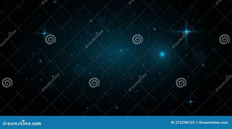 Shiny Particle Effect Vector Sparkles On A Black Background Stock