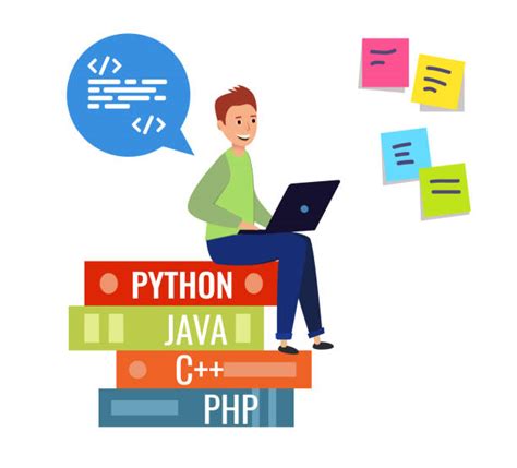 Python Programming Language Illustrations Royalty Free Vector Graphics