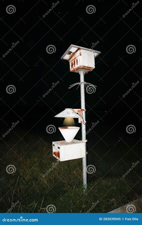 Light Trap Or Insect Killer Lamp Or Solar Insect Killer Lamp On Field Stock Image Image Of