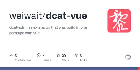 Github Weiwaitdcat Vue Dcat Admins Extension That Was Build In One Package With Vue