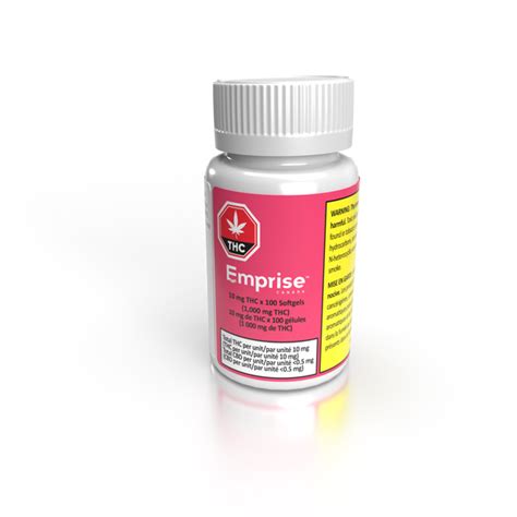 Emprise 10mg Thc X 100 Softgels 1000 Mg Thc Abba Medix