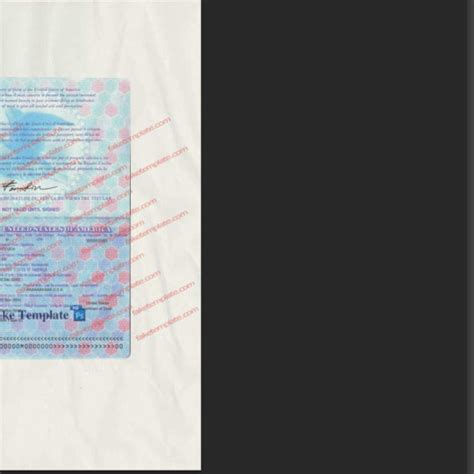 Us Passport Psd Template V2 High Quality Fake Template