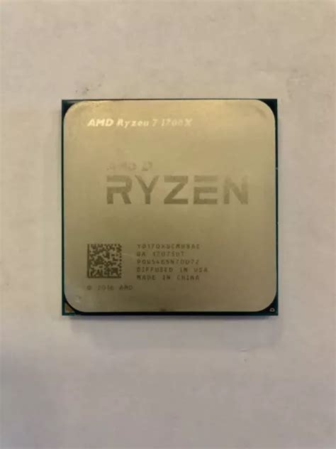 Amd Ryzen 7 1700x Cpu R7 3 4 Ghz Processeur 8 Cores 16mb Socket Am4 Max 3 8ghz Eur 56 00