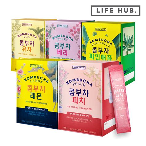 라이프허브 콤부차 레몬피치유자베리파인애플 다신샵