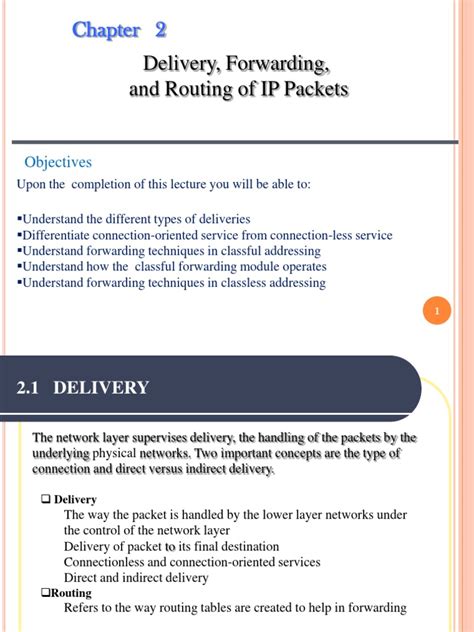 6 Delivery Forwarding And Routing Of Ip Packets Pdf