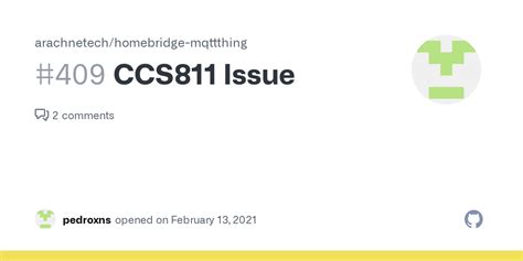 Ccs811 Issue · Issue 409 · Arachnetechhomebridge Mqttthing · Github