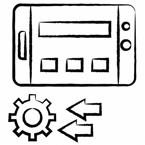 Gear Setting Smartphone Tablet Icon Download On Iconfinder