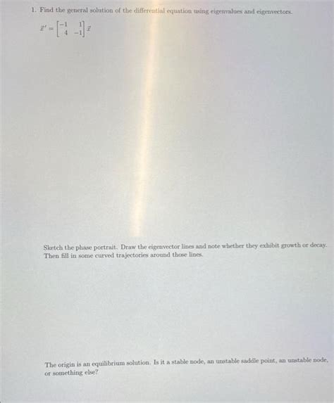 Solved Find The General Solution Of The Differential Chegg