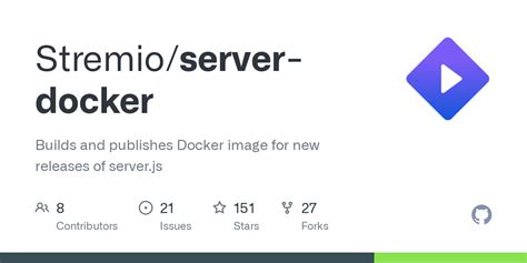 Github Stremioserver Docker Builds And Publishes Docker Image For