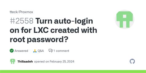 Turn Auto Login On For Lxc Created With Root Password · Tteck Proxmox
