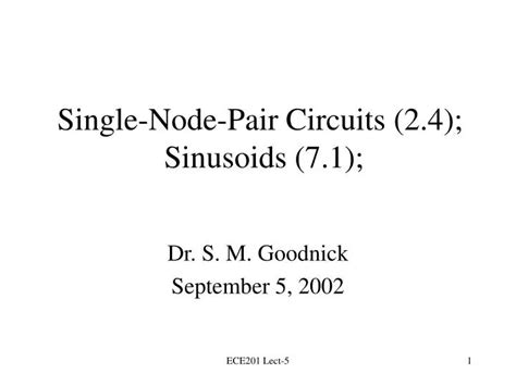 PPT Single Node Pair Circuits 2 4 Sinusoids 7 1 PowerPoint Presentation ID 7001191