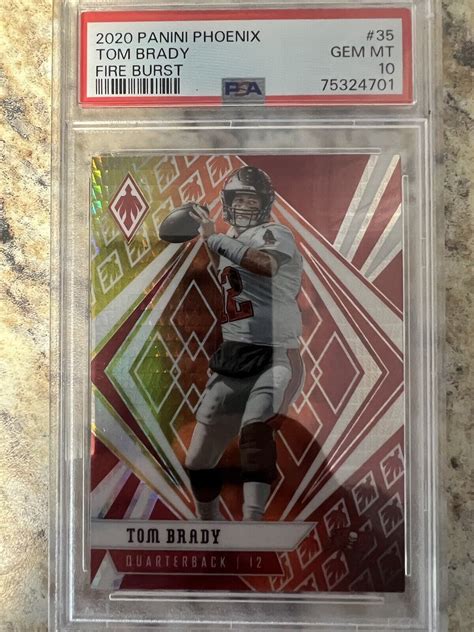 Tom Brady 2020 Phoenix 35 Fire Burst Price Guide Sports Card Investor