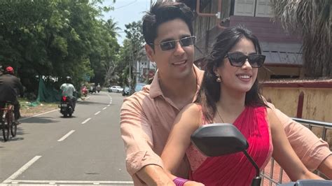 Excited Janhvi Kapoor Takes Sidharth Malhotra For A Fun Scooty Ride