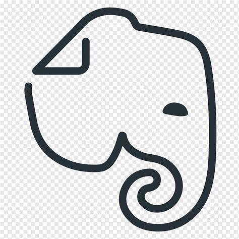 코끼리 Evernote 로고 소셜 미디어 및 로고 아이콘 Png Pngwing