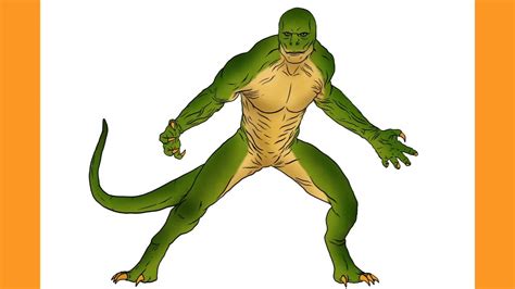 How To Draw Lizard Spider Man No Way Home Youtube