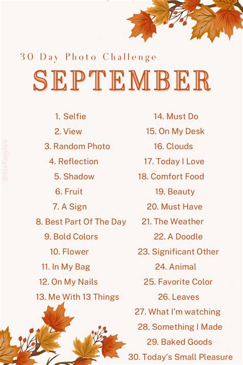 September 30 Day Photo Challenge Artofit