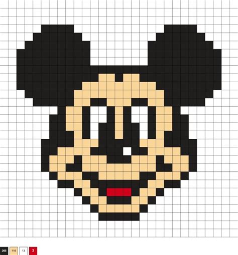 Mickey Mouse Perler Beads 30 Free Patterns Diy Candy