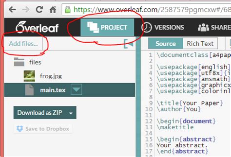 External Files How Do I Add Upload Pictures Into My Overleaf Document TeX LaTeX Stack