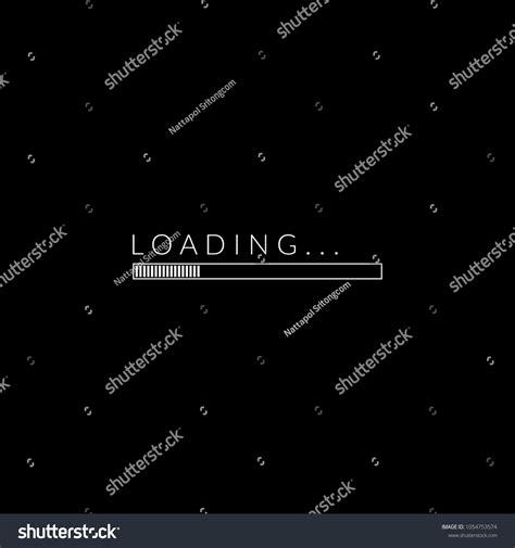 Loading Process Screen Vector Illustration System Stock Vector Royalty