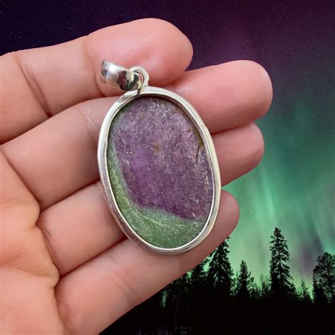 Geoclassics Ruby Zoisite Oval Pendant