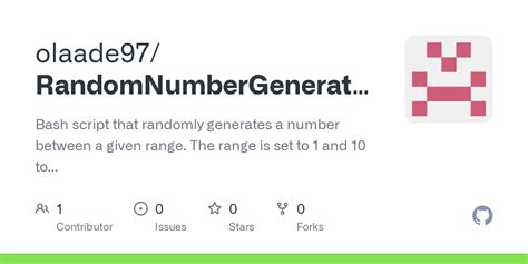 Github Olaade Randomnumbergenerator Bash Script That Randomly