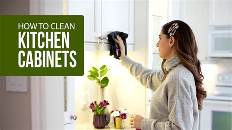 How To Clean Kitchen Cabinets Youtube
