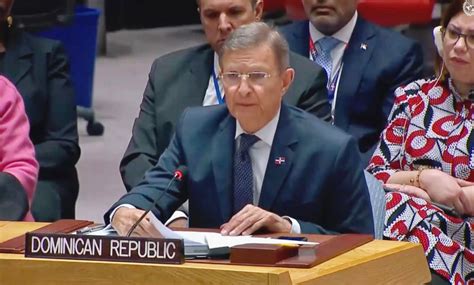 Canciller Roberto Álvarez Ante El Consejo De Seguridad Estamos