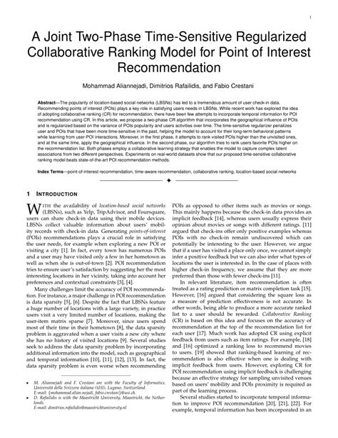 Pdf A Joint Two Phase Time Sensitive Regularized Collaborative Ranking Model For Point Of