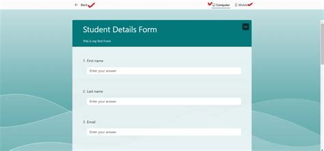 Preview The Microsoft Form Ashish Coder