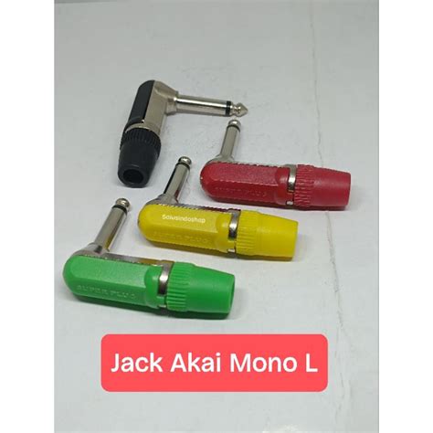 Jual JACK AKAI 6 5MM MALE COWOK MONO L JAK AKAI MIC MONO L JAK GITAL L Shopee Indonesia