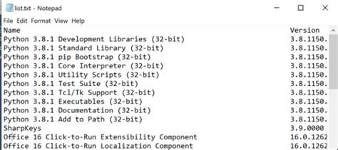Ways To Generate A List Of Installed Programs In Windows
