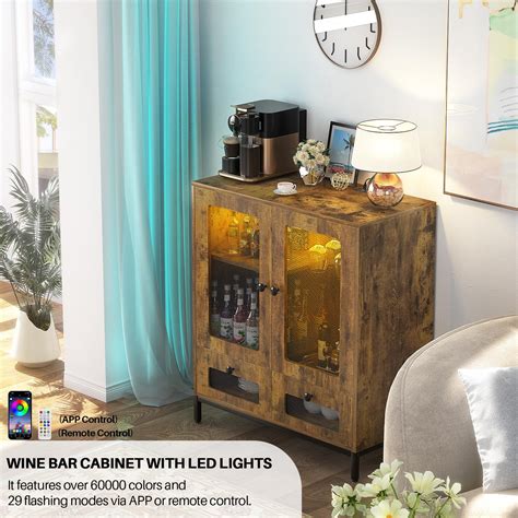 Mua Sideboard Buffet Cabinet With Storage Wine Cabinet With Power