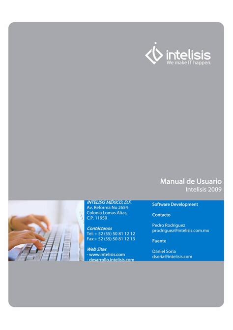 PDF Manual De Usuario Docs Intelisis Comdocs Intelisis