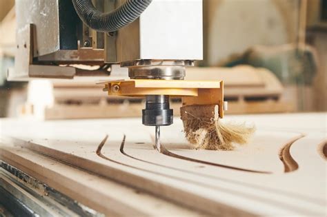 Premium Photo Cnc Router Machine Creates A Layout Of The Shelf